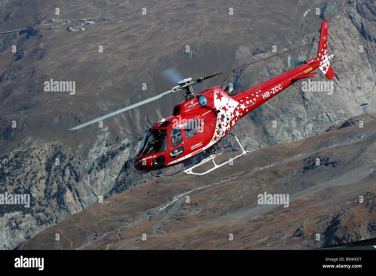 Zermatt helicopter hi-res stock photography and images - Alamy