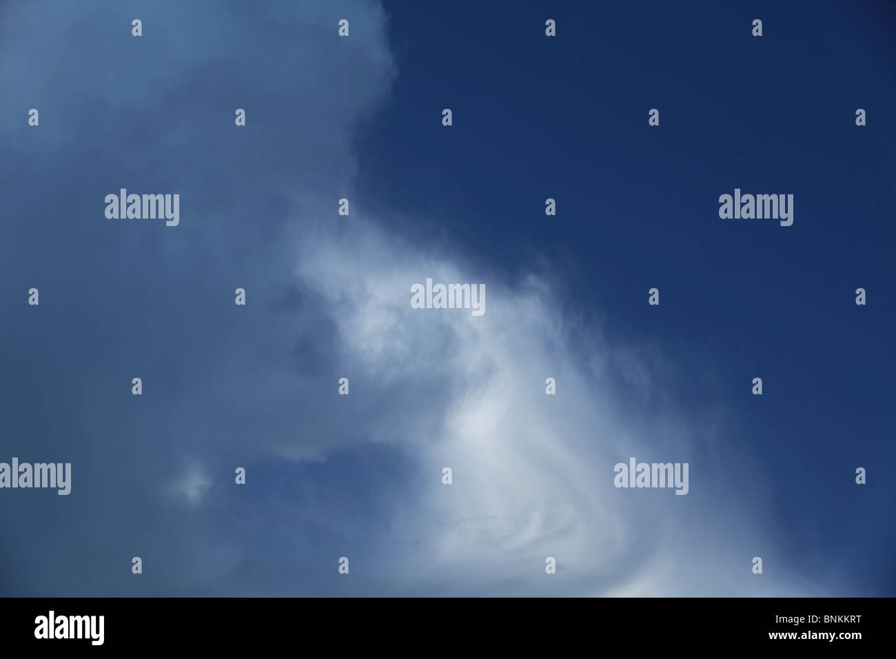 wind blown cumulus clouds Stock Photo - Alamy