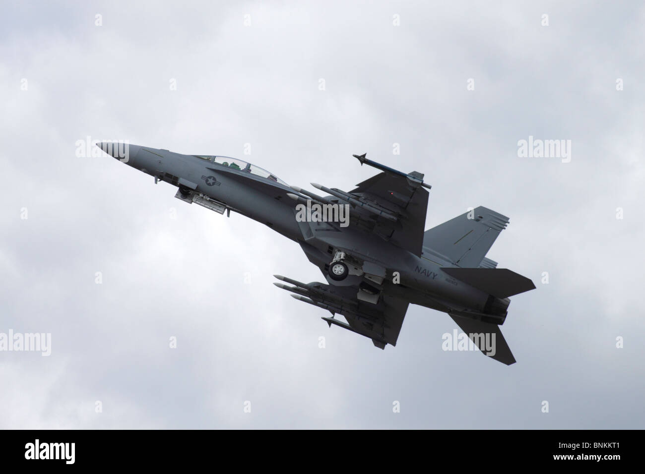 F18 taking off farnborough airshow hi-res stock photography and images ...