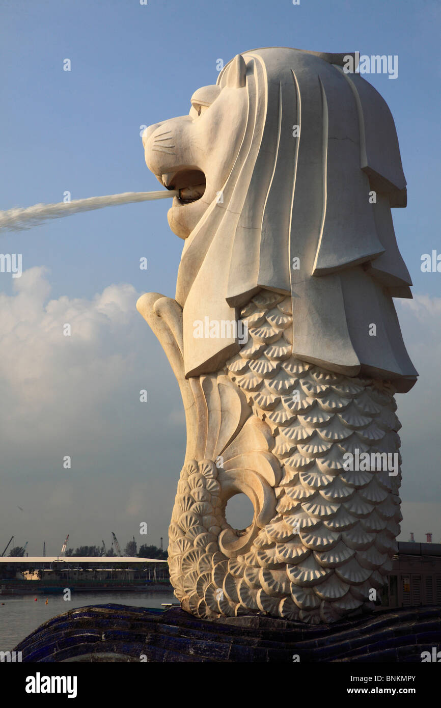 Singapore, the Merlion statue Stock Photo - Alamy