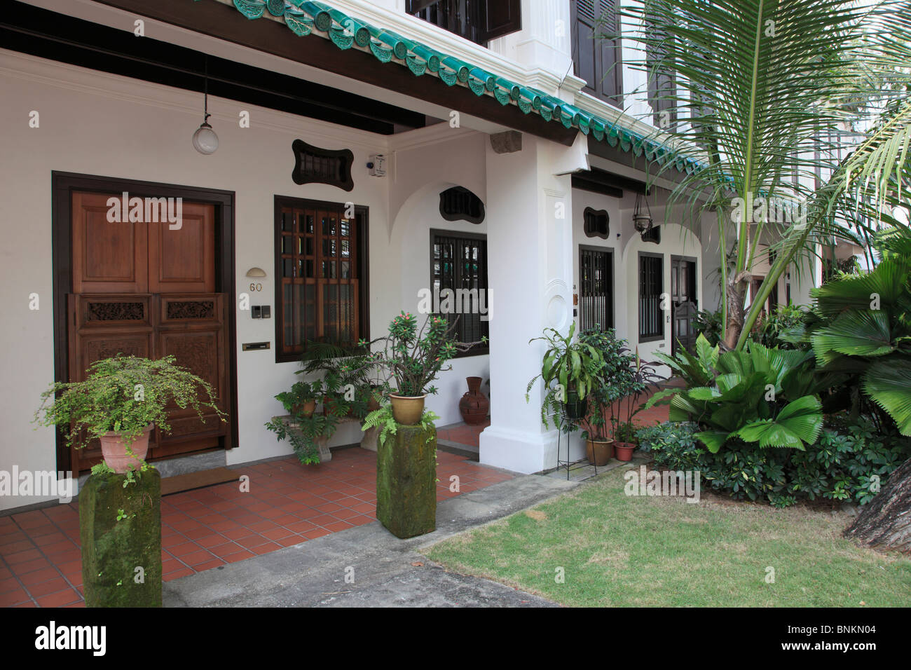 Singapore, Emerald Hill Road, Peranakan architecture Stock Photo - Alamy