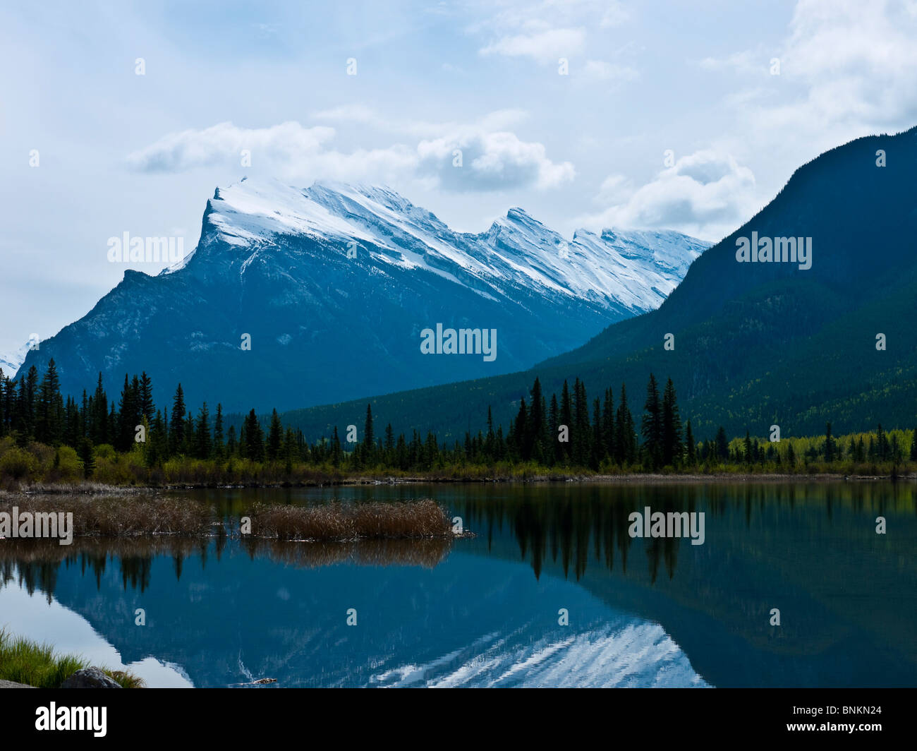 Vermilion Lakes and mount Rundle Banff National Park Alberta Canada ...