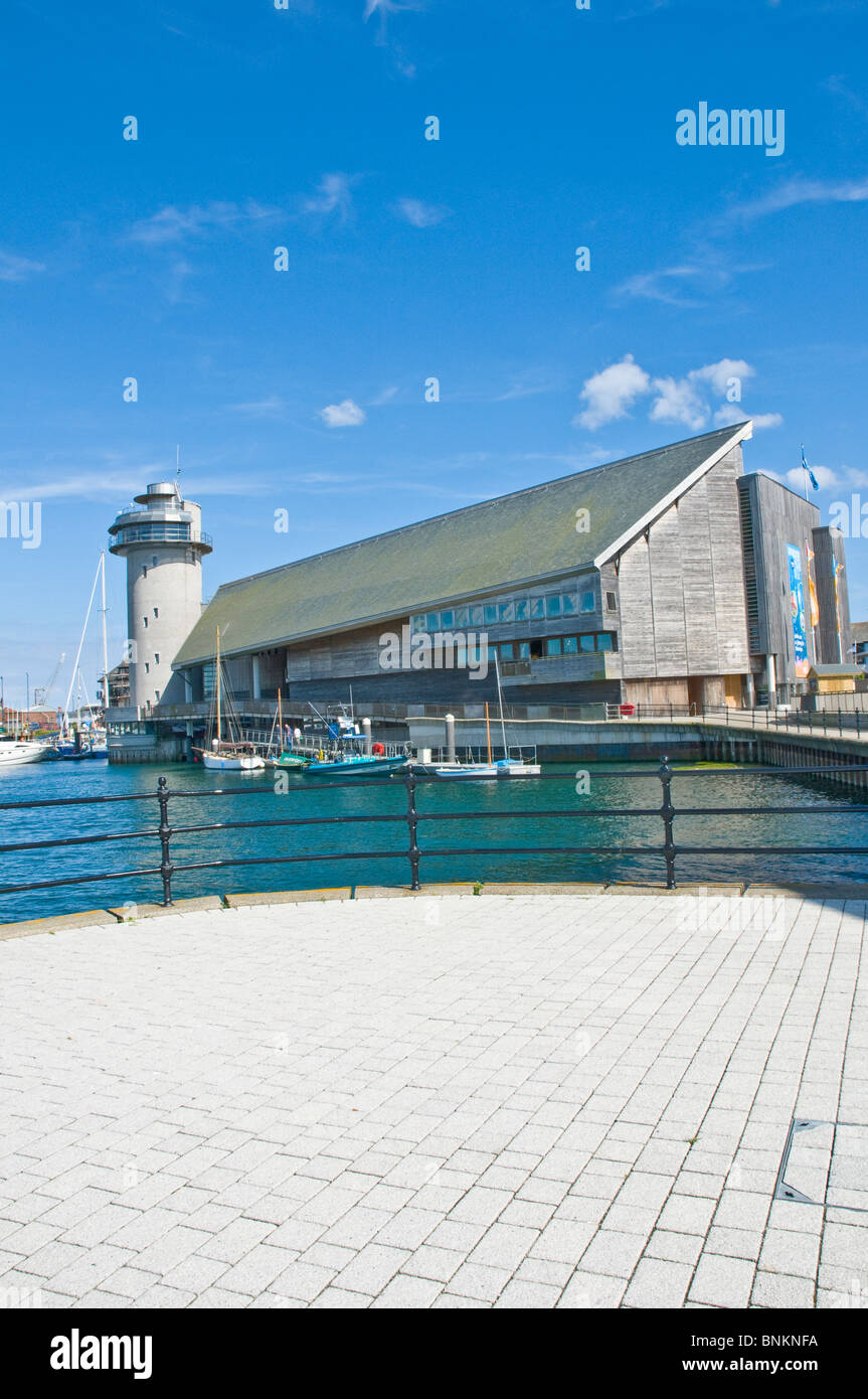 Maritime Museum and marina Falmouth Cornwall England Stock Photo - Alamy