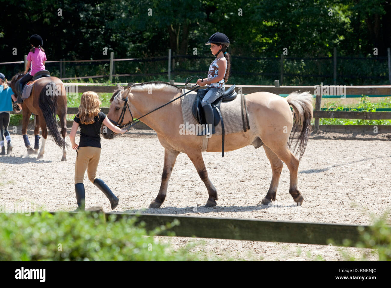 Horse riding school child hi-res stock photography and images - Alamy
