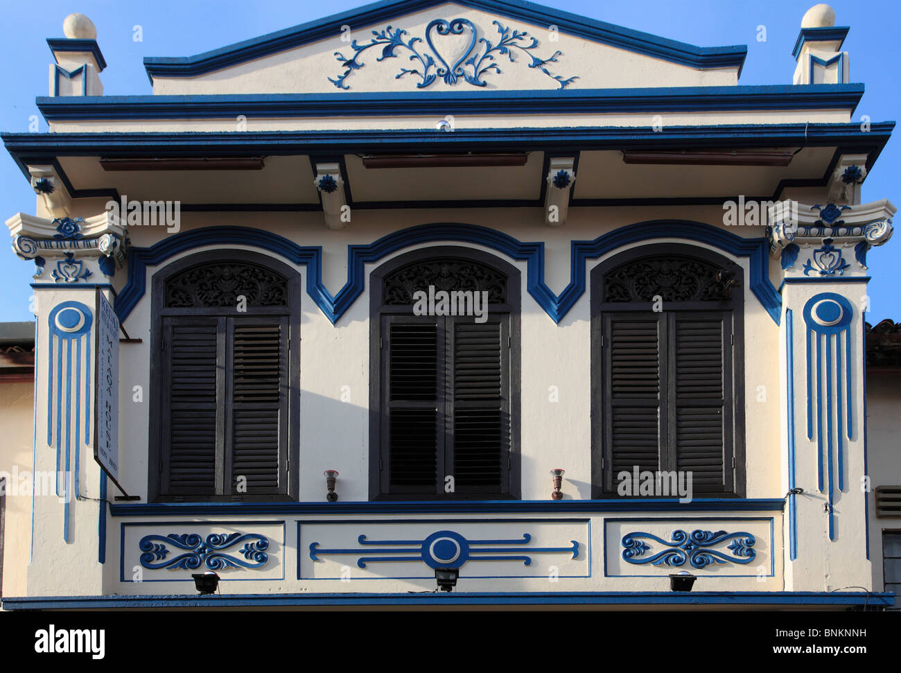 Malaysia, Melaka, Malacca, typical peranakan house, traditional ...