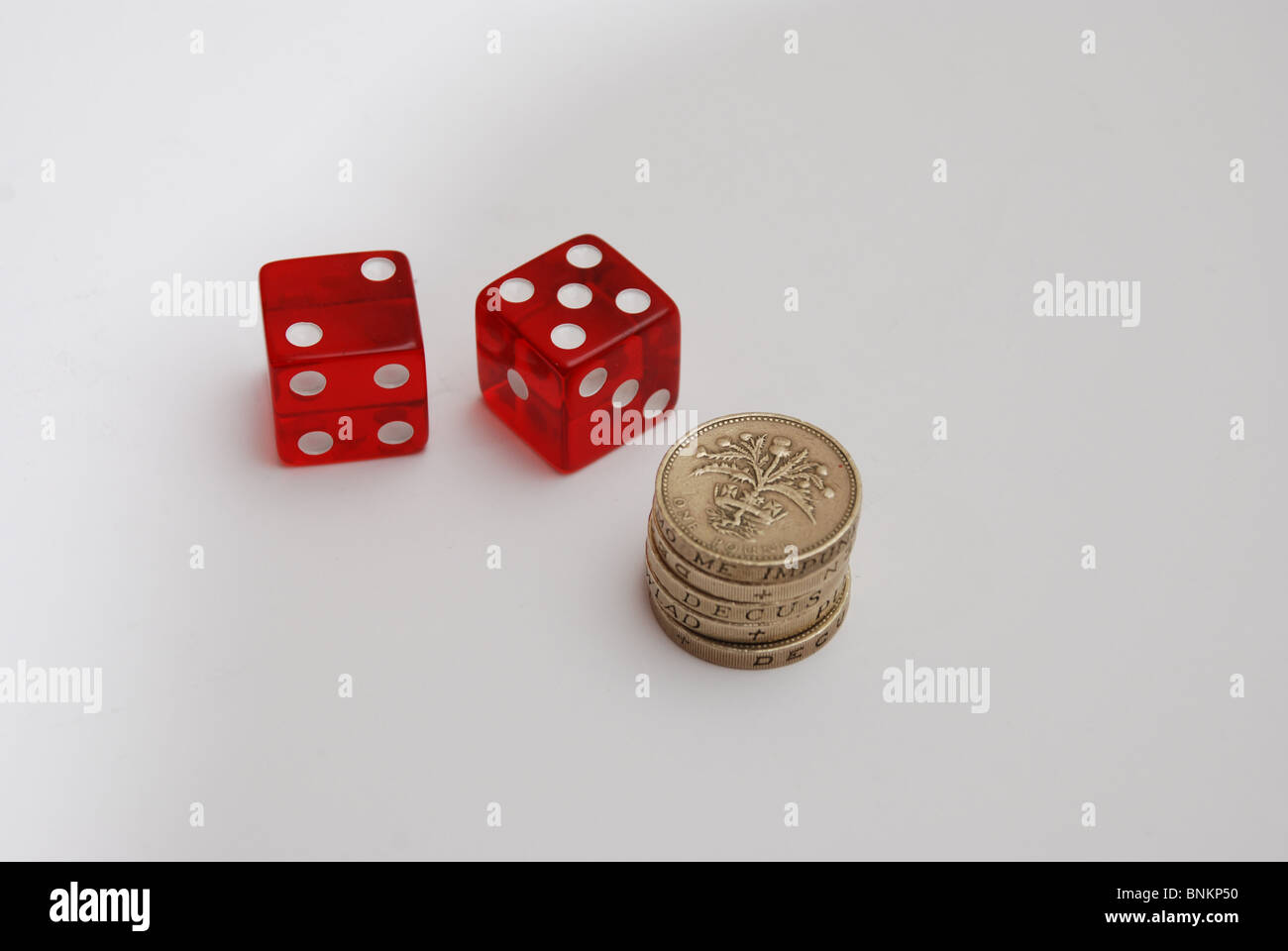 Dice and Money Stock Photo - Alamy