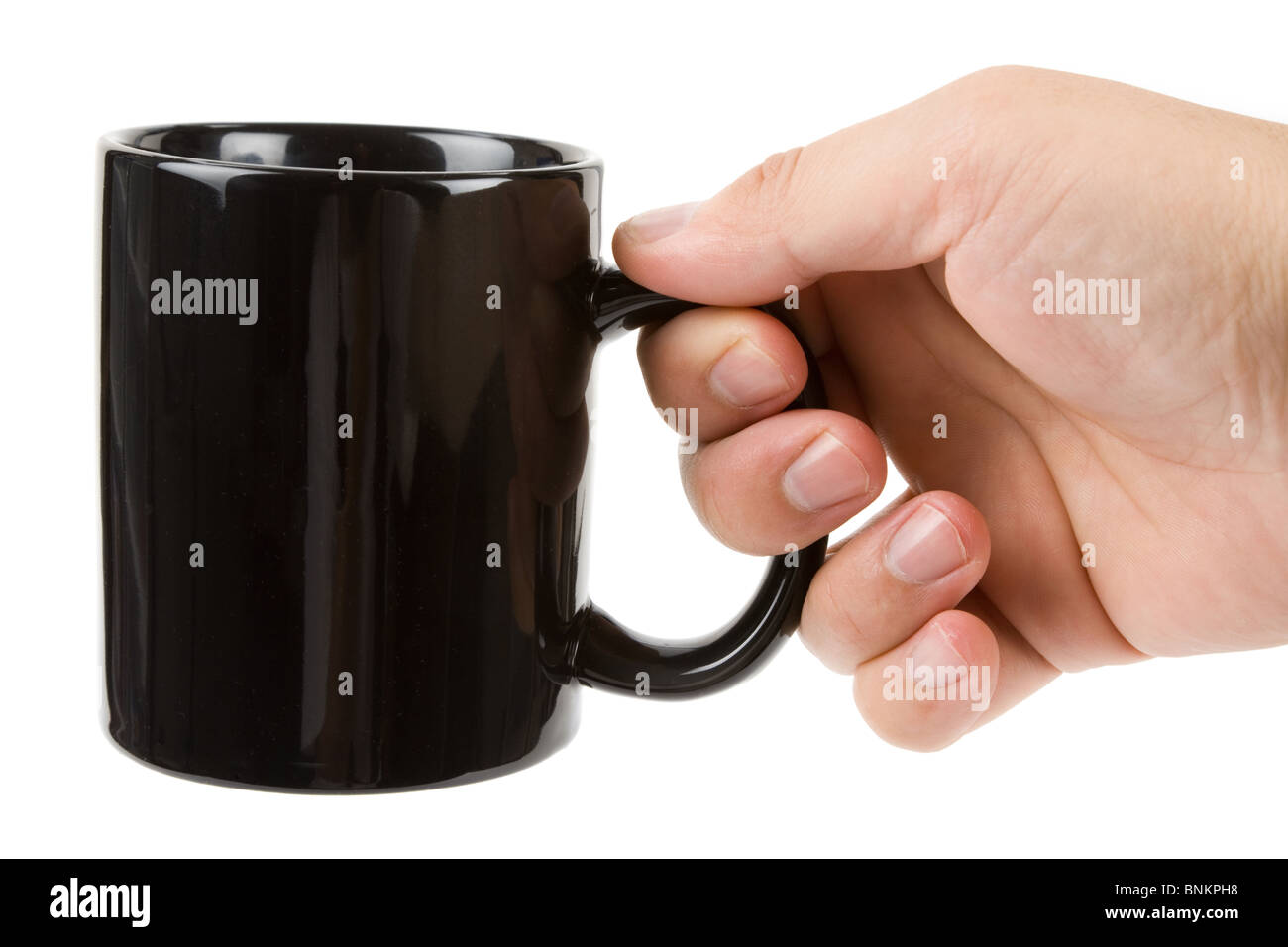 Black Mug close up shot Stock Photo - Alamy