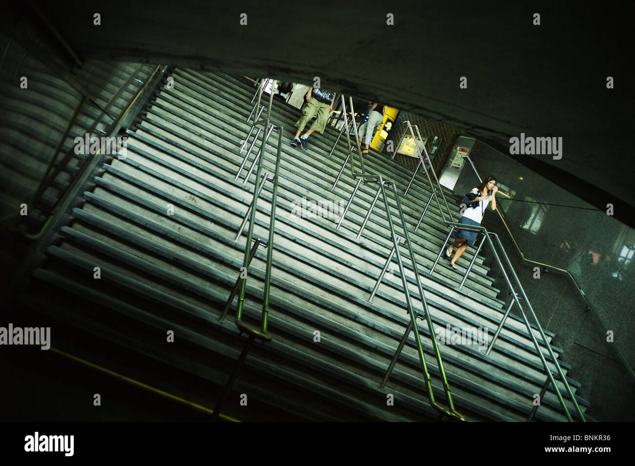 Stairway at Mont-Royal station, Montréal Stock Photo - Alamy