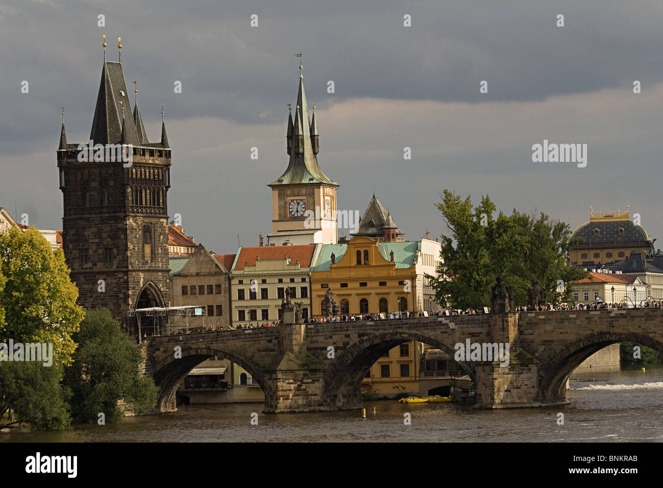 St. Charles bridge in Praga Stock Photo - Alamy