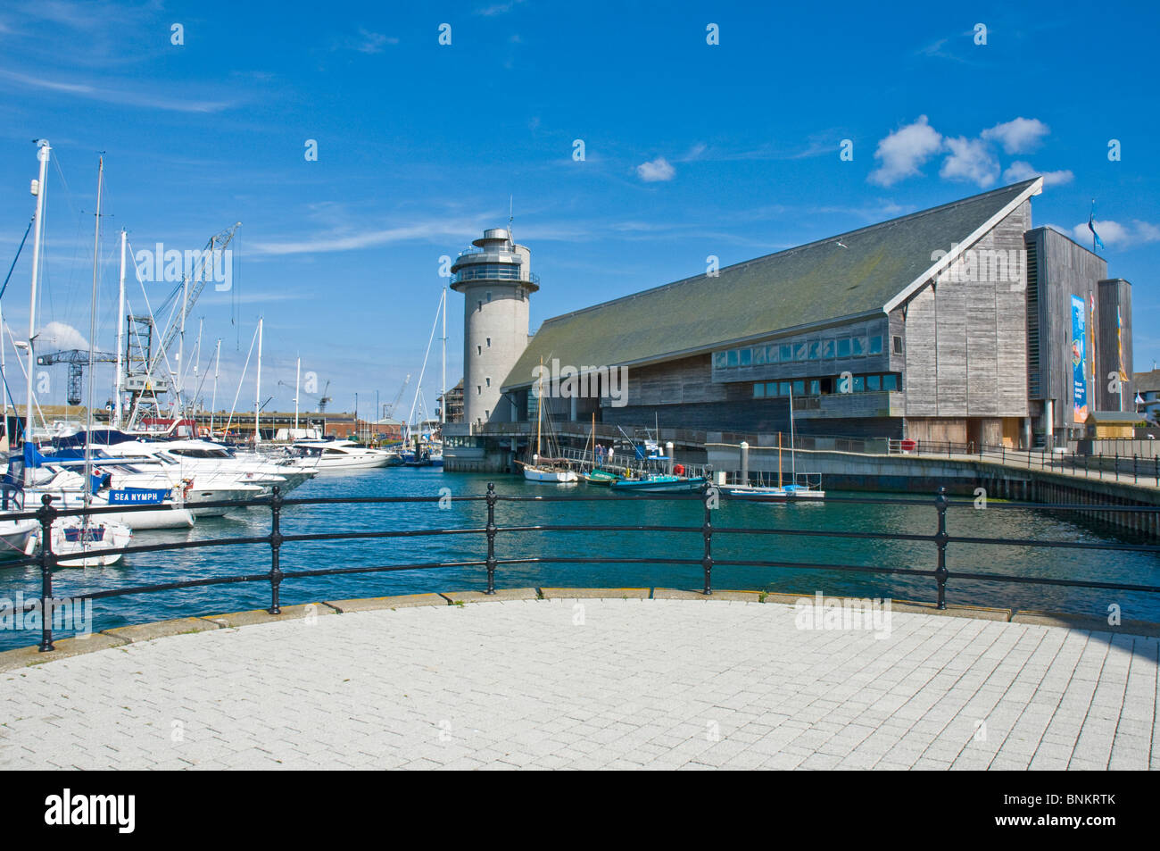 Maritime Museum and marina Falmouth Cornwall England Stock Photo - Alamy