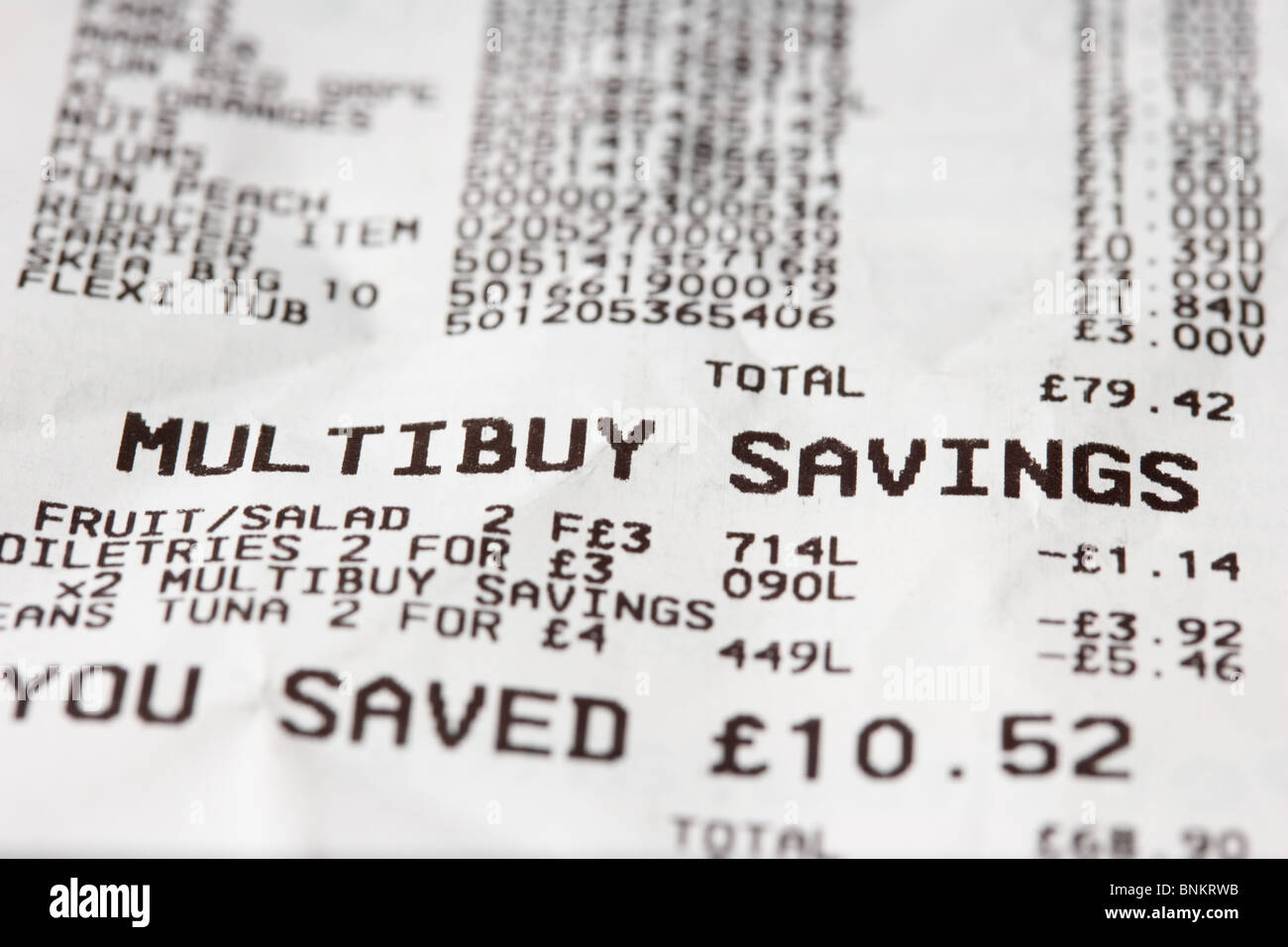 Supermarket receipt uk hi-res stock photography and images - Alamy