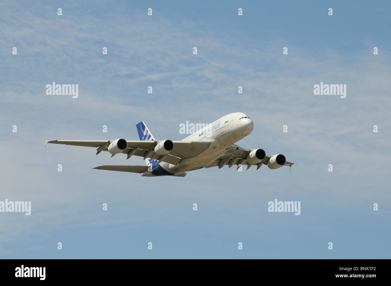 A380 Airbus a four engine double deck passenger aircraft in flight ...