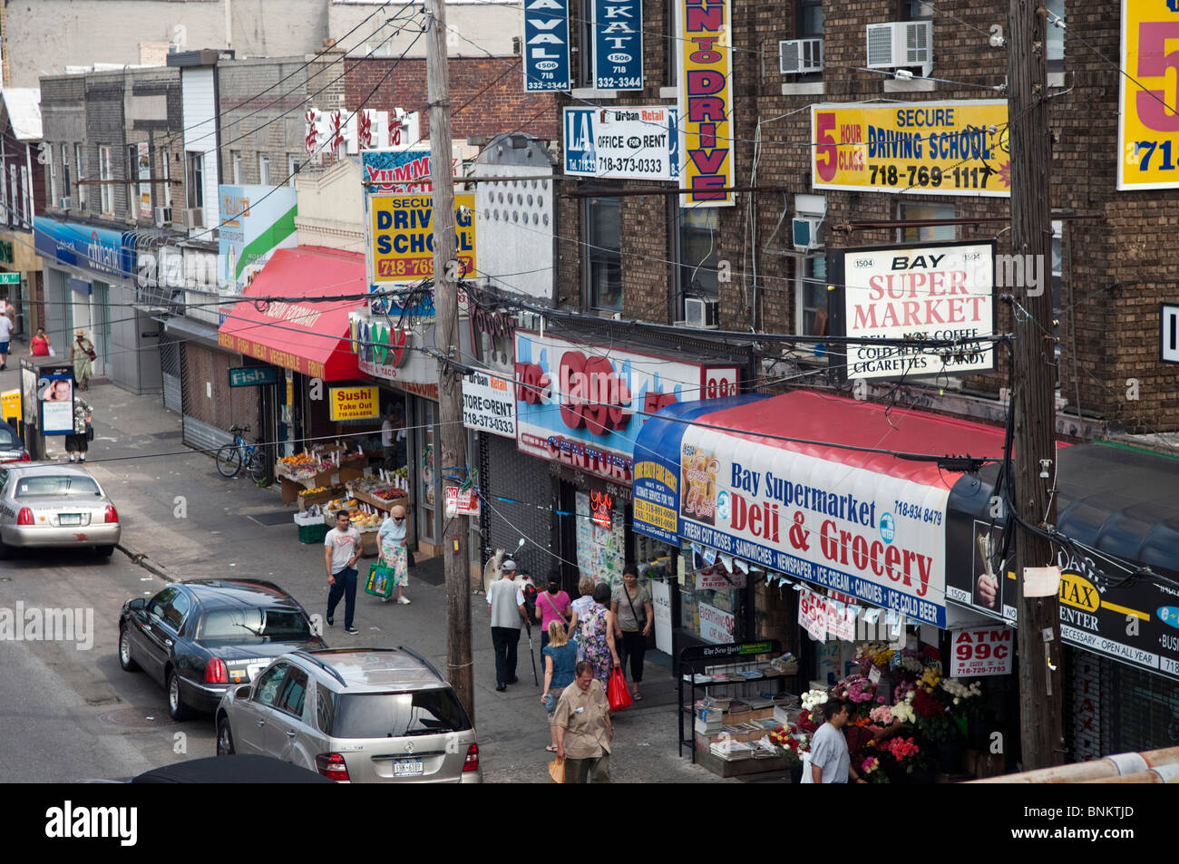 A commercial strip on Sheepshead Bay Road in the Sheepshead Bay ...
