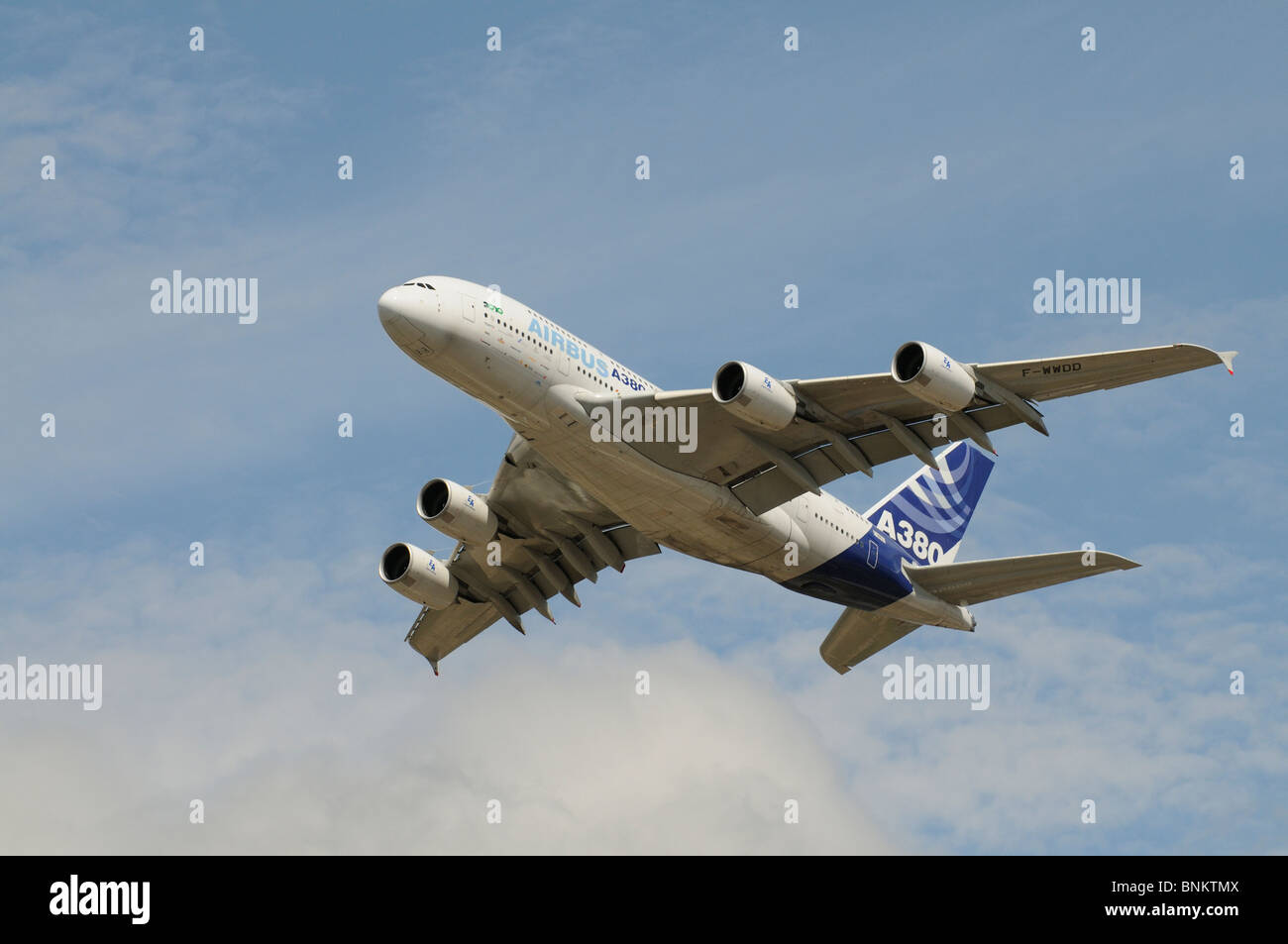 A380 Airbus a four engine double deck passenger aircraft in flight ...