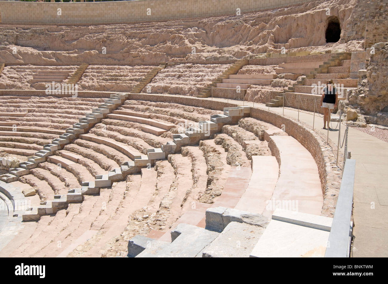 The Roman Theatre of Carthago Nova and Cathedral ruins of Cartagena in ...