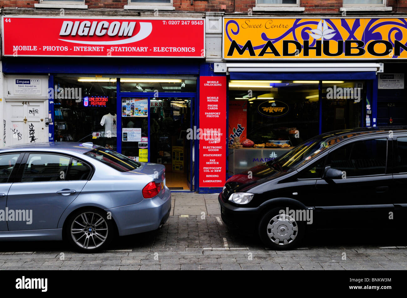 Shops in Brick Lane, Tower Hamlets, London, England, UK Stock Photo - Alamy