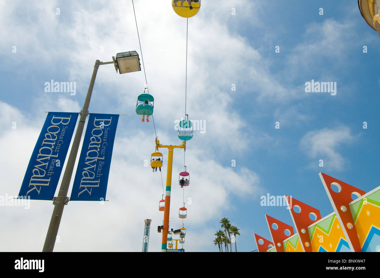 Santa Cruz California Seaside Amusement Park Stock Photo - Alamy