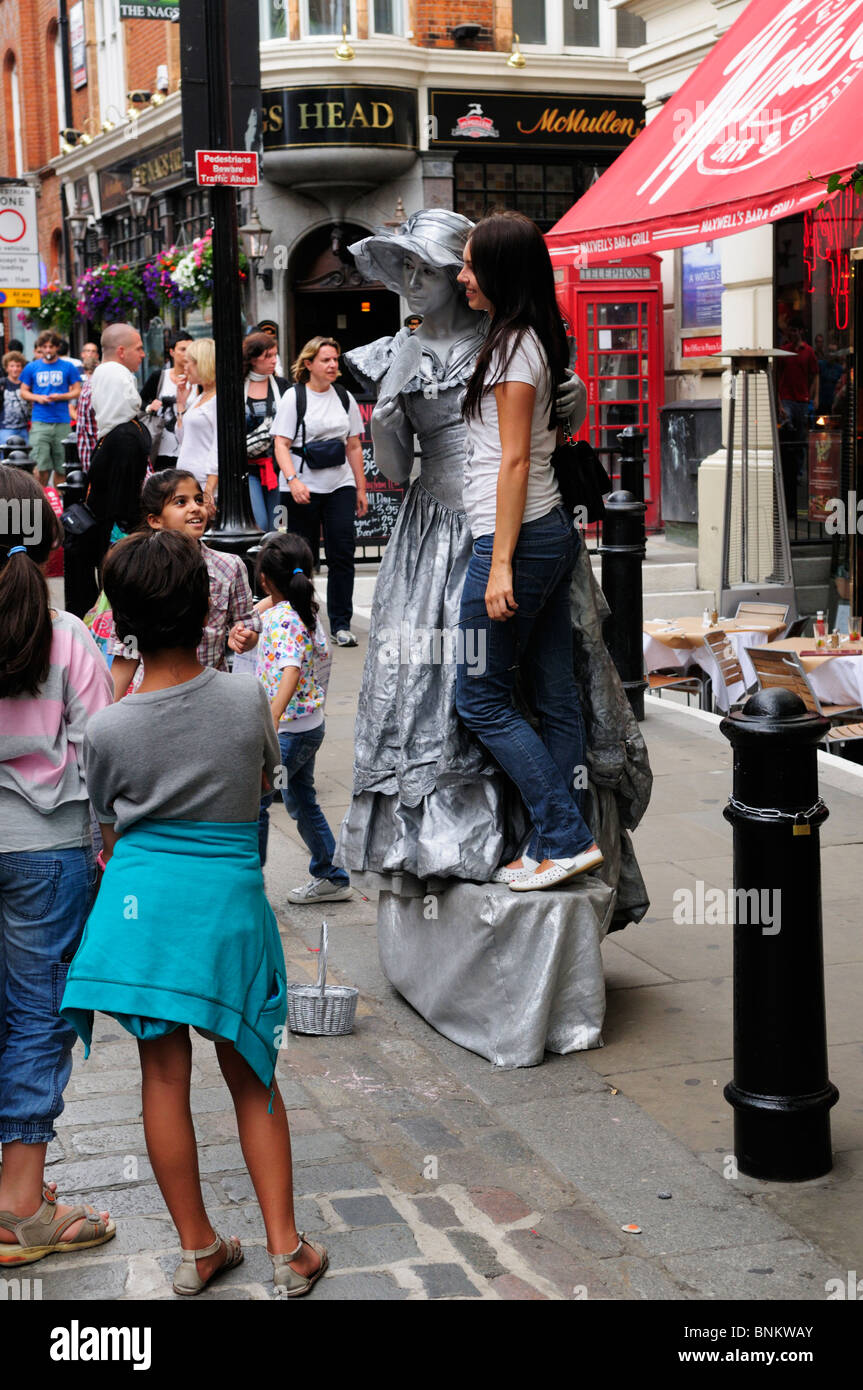 Human statue covent garden london hi-res stock photography and images ...