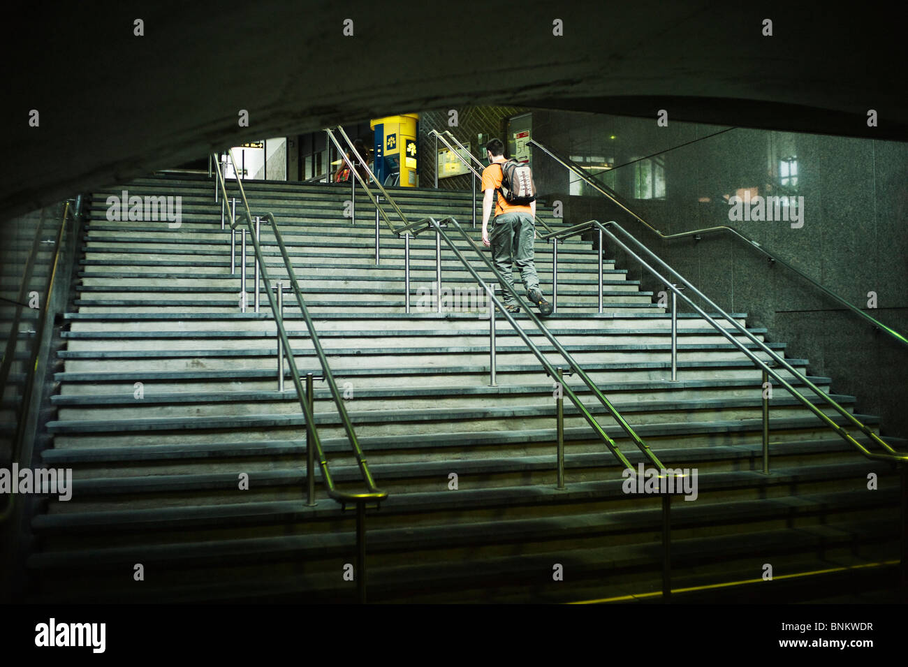 Stairway at Mont-Royal station, Montréal Stock Photo - Alamy