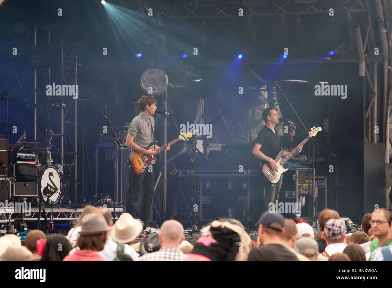 Athlete performing at Splendour music festival at Wollaton Park ...