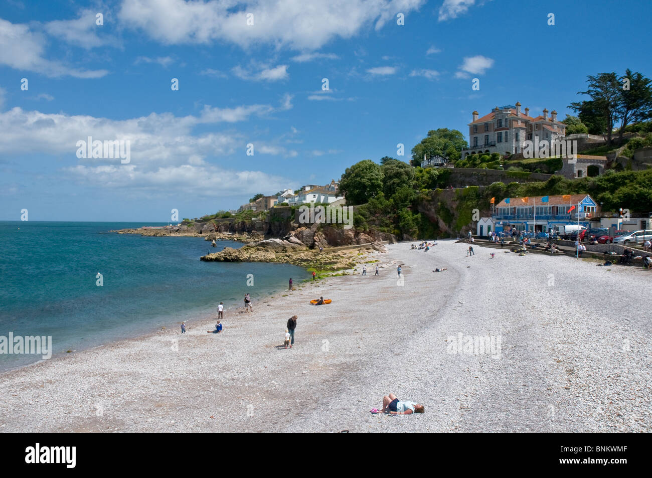 Beach at Brixham Devon Stock Photo - Alamy