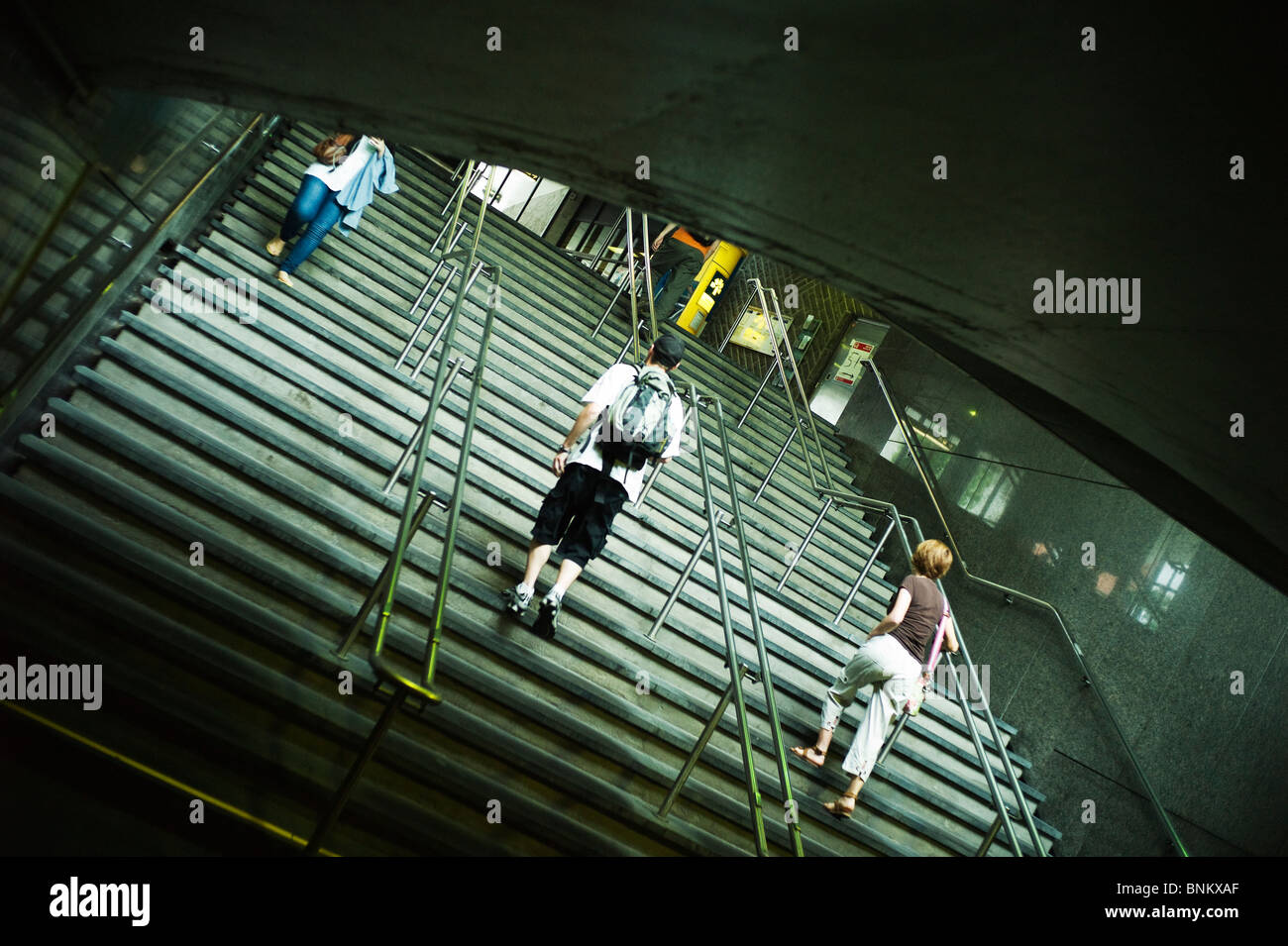 Stairway at Mont-Royal station, Montréal Stock Photo - Alamy