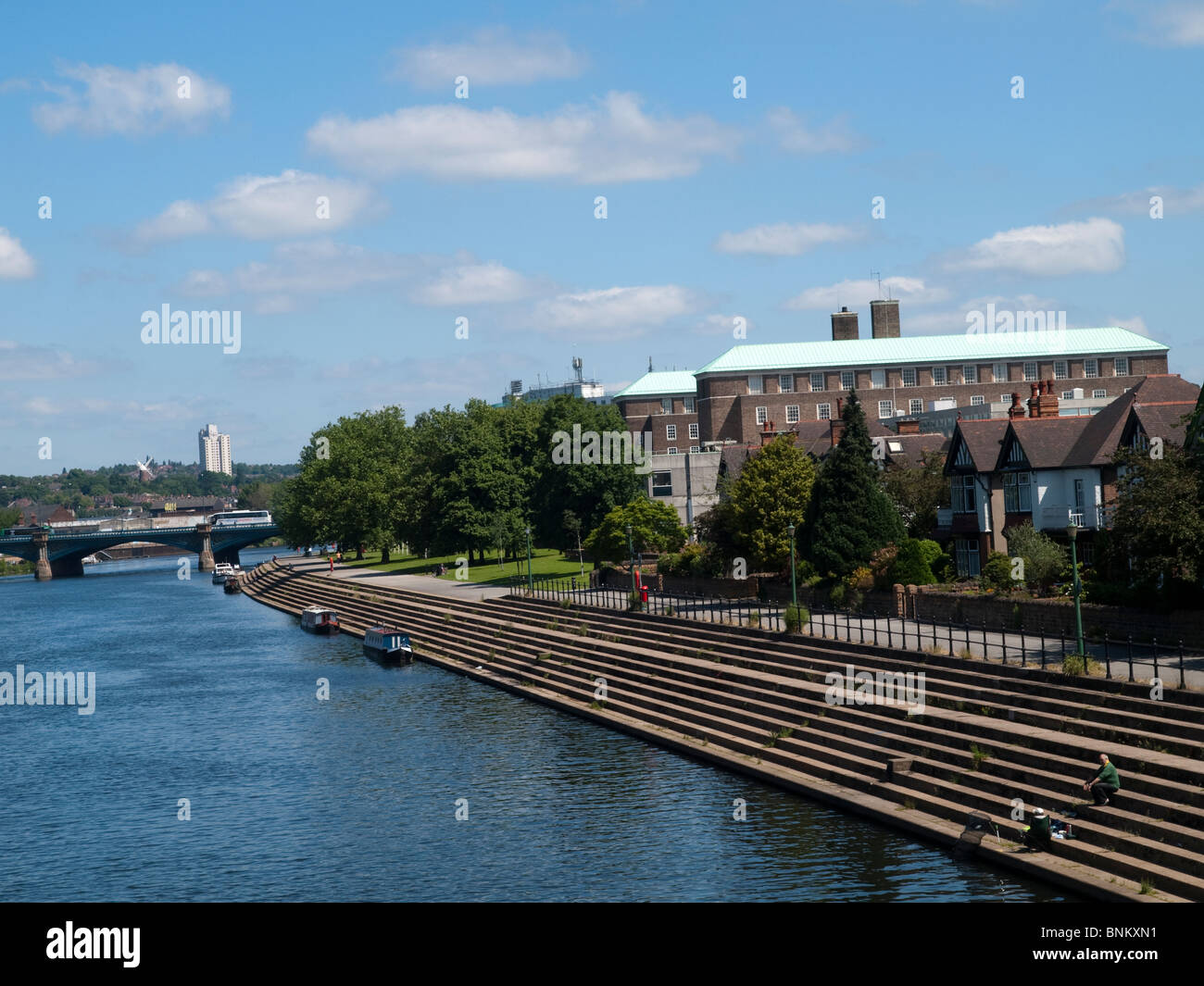 The River Trent and Victoria Embankment, Nottingham England UK Stock ...