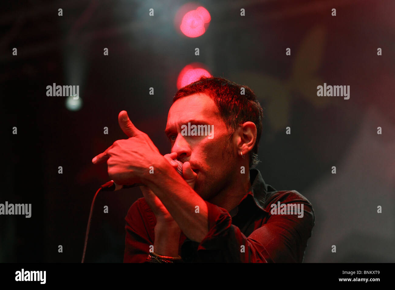 Shed Seven - Rick Witte - vocals, The Splendour Festival in Nottingham ...