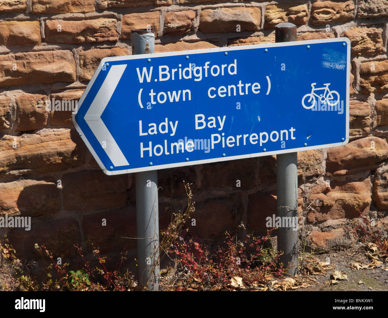 A sign at the Victoria Embankment, Nottingham England UK Stock Photo ...