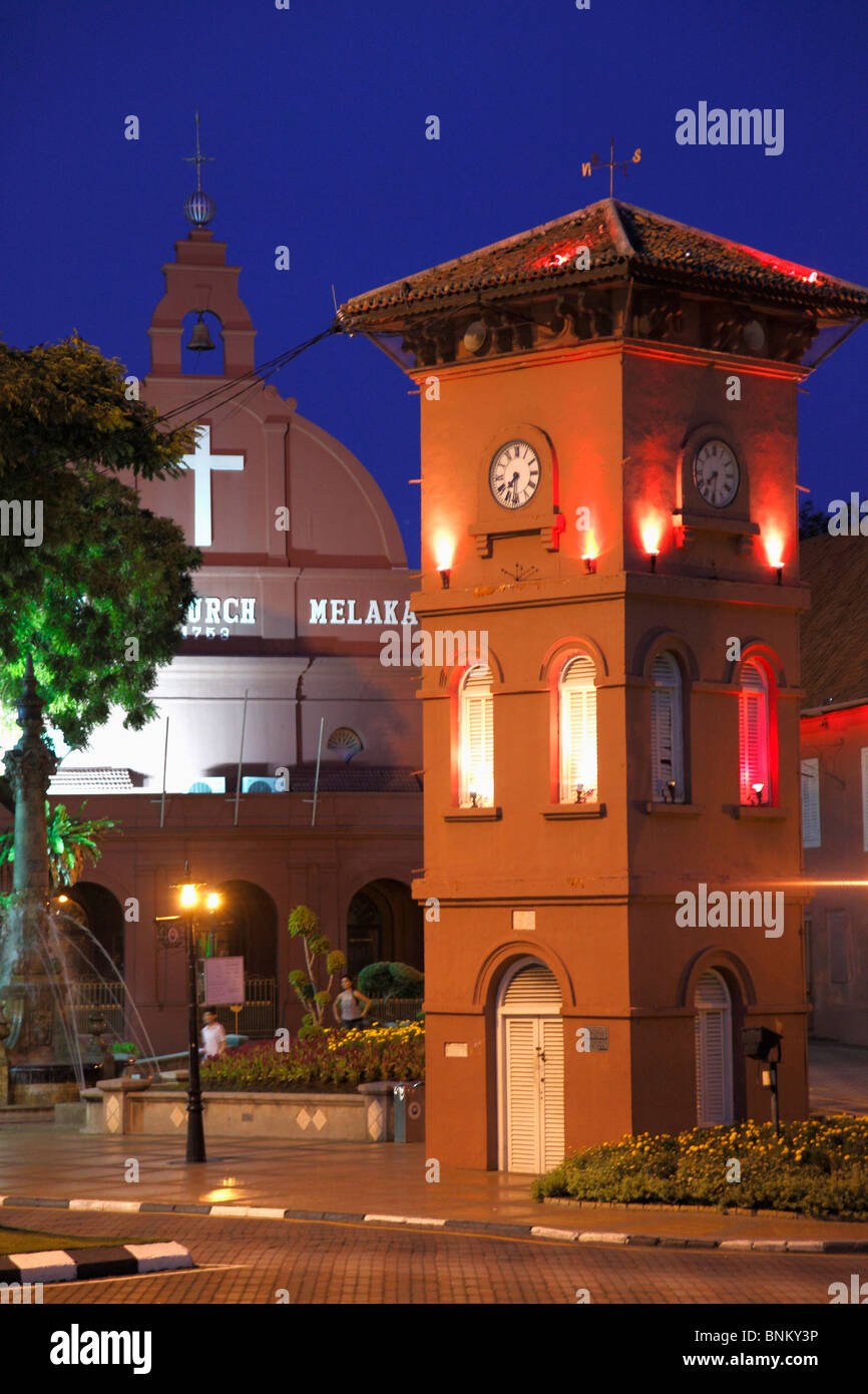 Melaka clock tower christ church hi-res stock photography and images ...