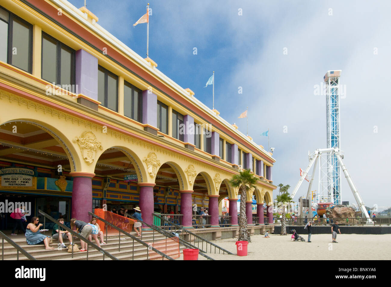 Santa Cruz California Seaside Amusement Park Stock Photo - Alamy