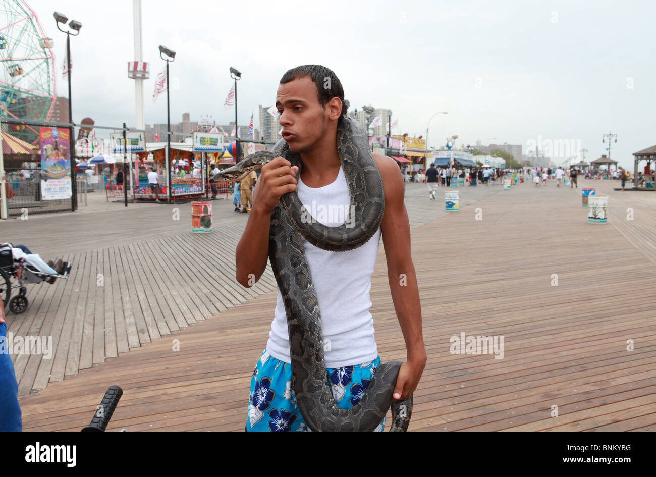 Man with snake tongue hi-res stock photography and images - Alamy