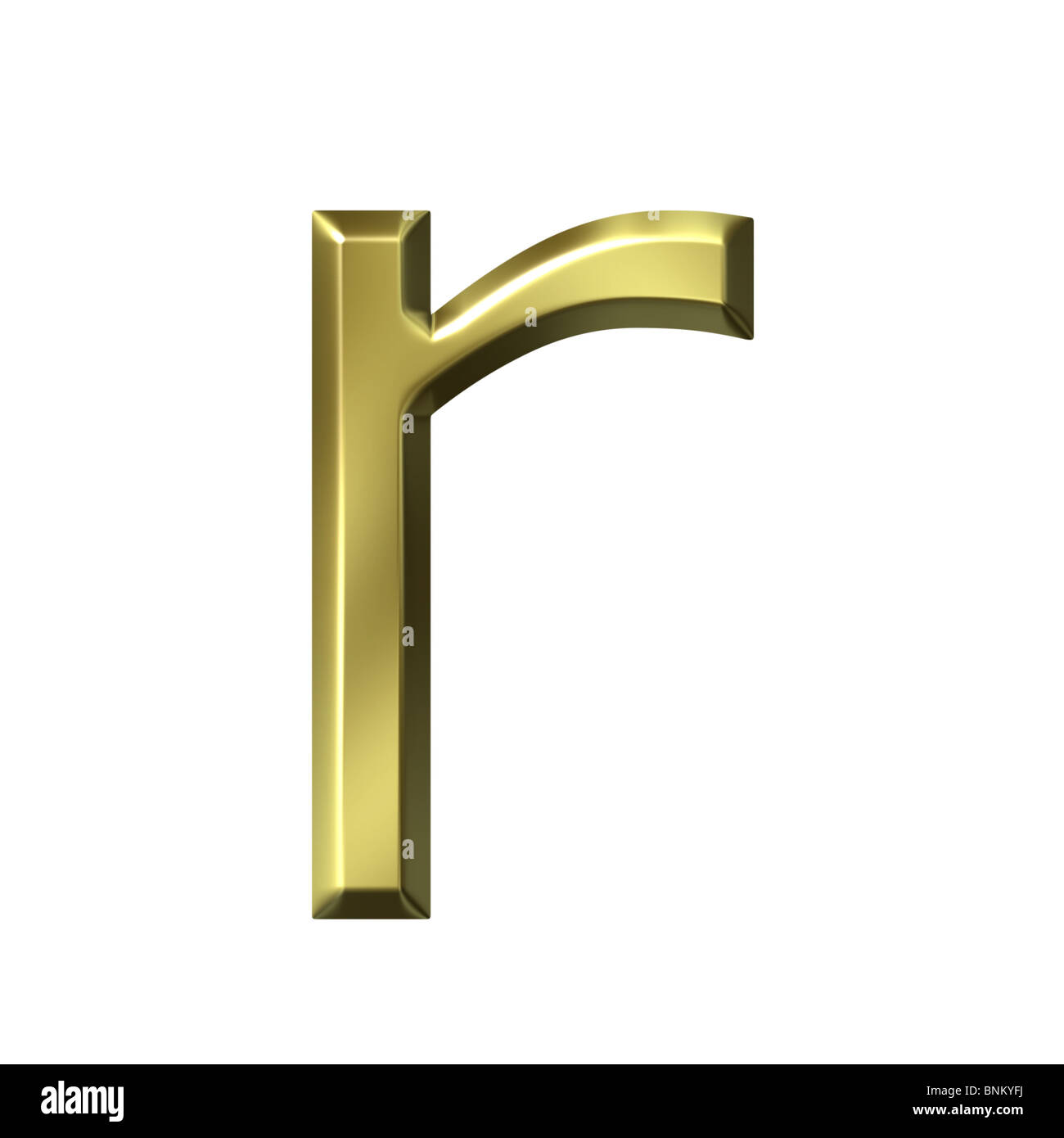 3d golden letter r Stock Photo - Alamy