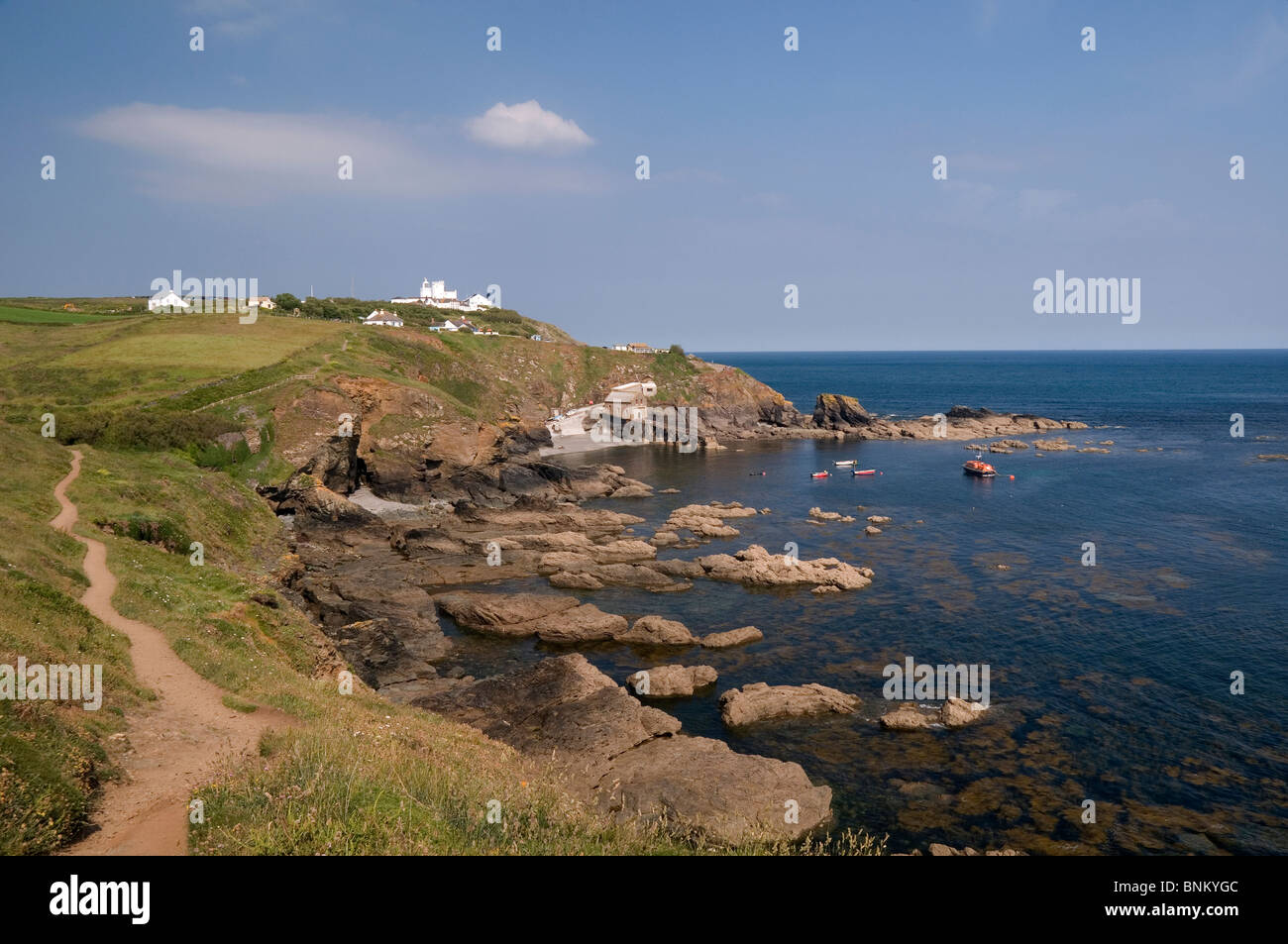 Coastal Path to LIzard Point The Lizard Peninsula Cornwall England UK ...