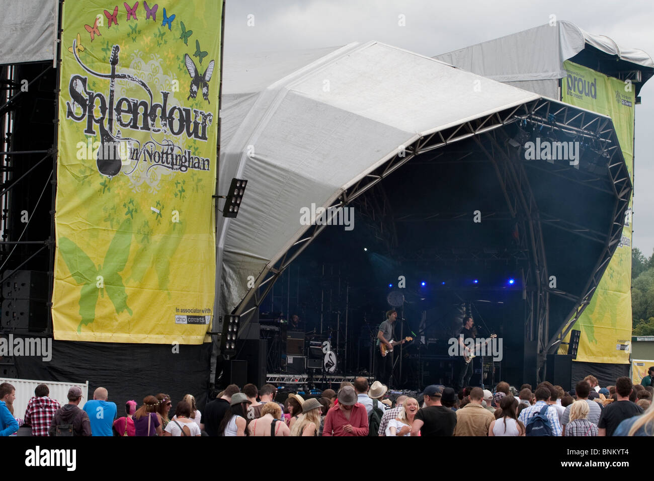 Athlete performing at Splendour music festival at Wollaton Park ...