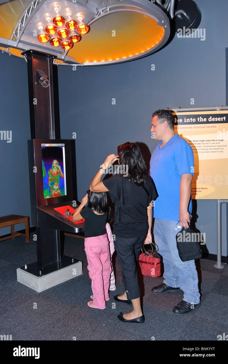 Extreme zone exhibit showing body heat Stock Photo - Alamy