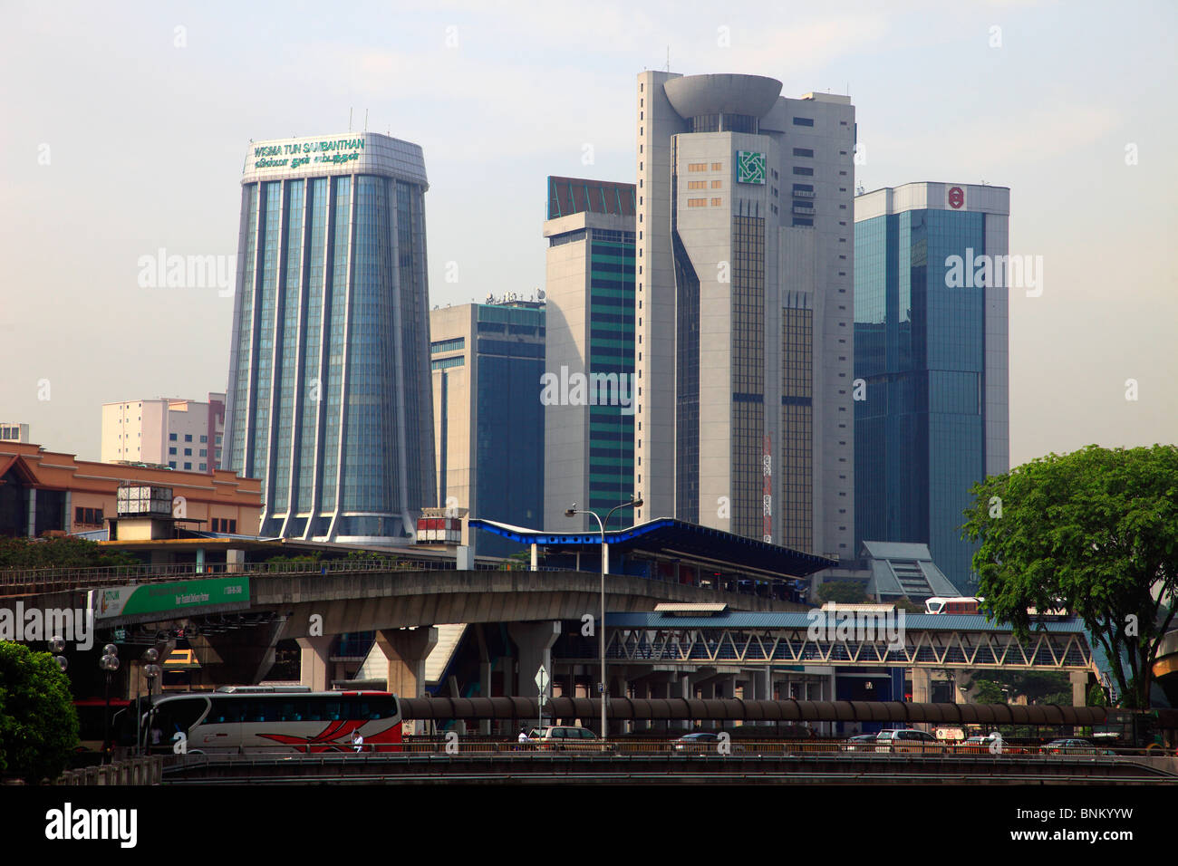Malaysia, Kuala Lumpur, skyline, highrise buildings, modern ...
