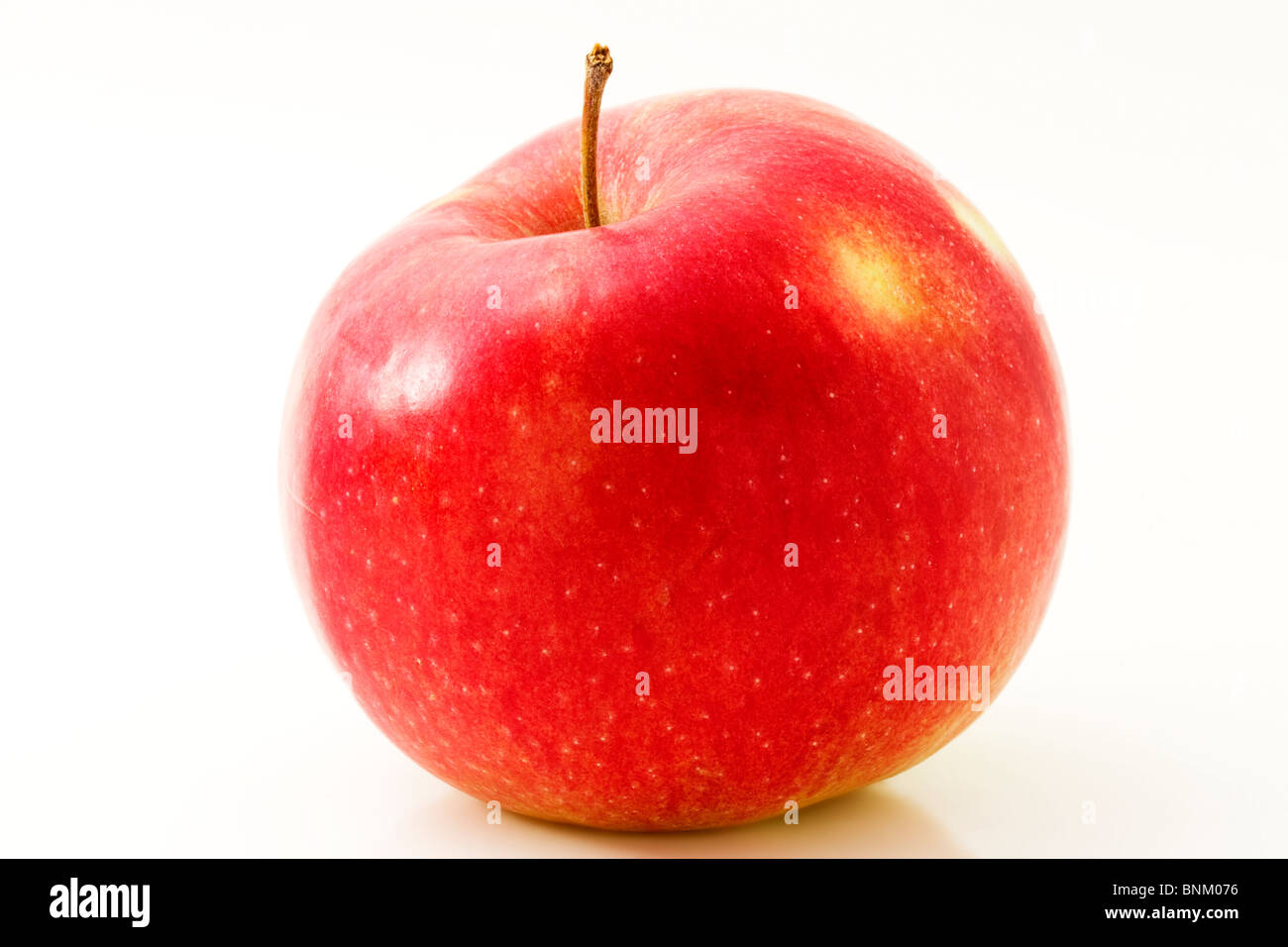 one red apple isolated on white background Stock Photo - Alamy