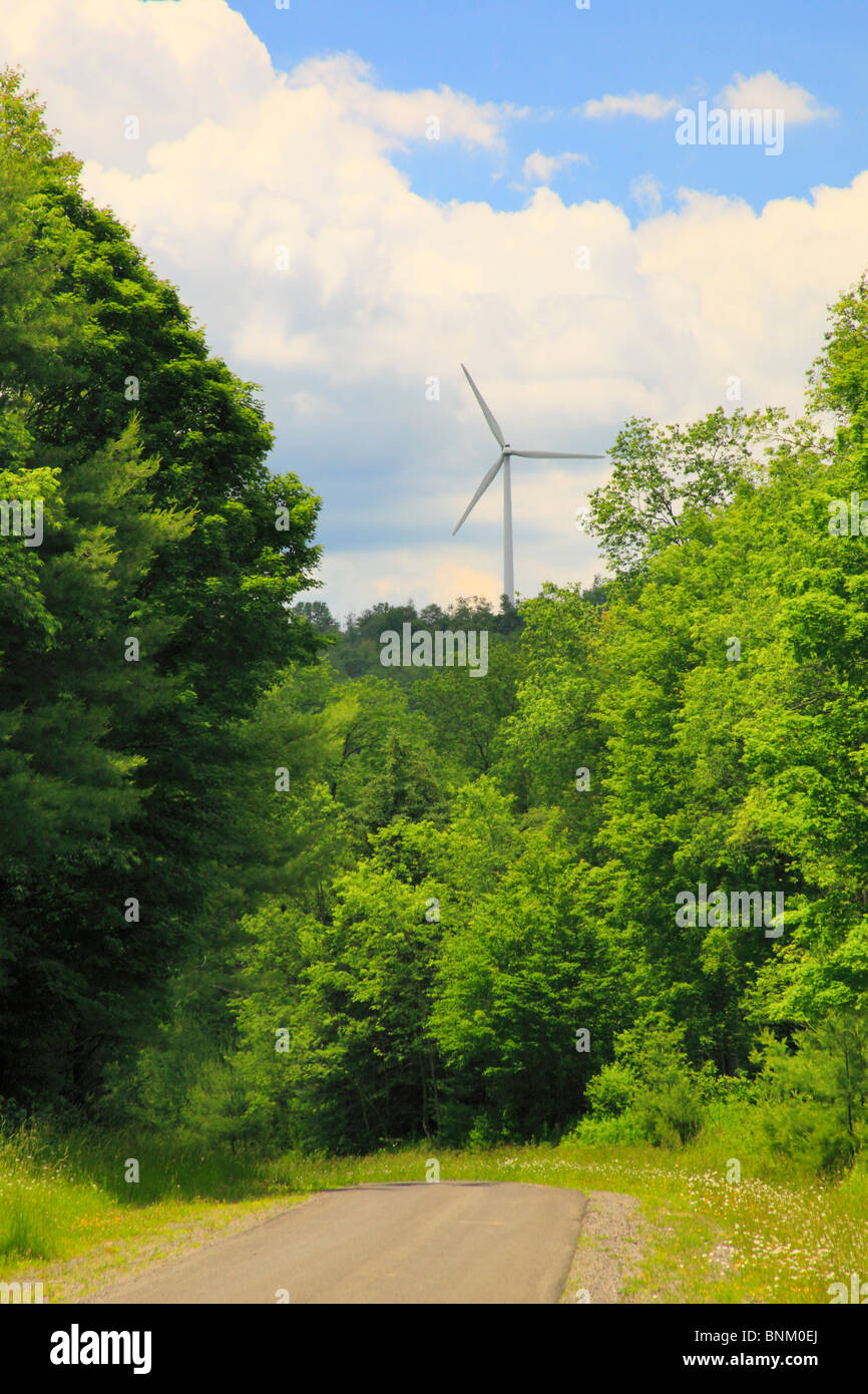 Wind Turbine at Tucker County Wind Farm on Backbone Mountain, Thomas ...