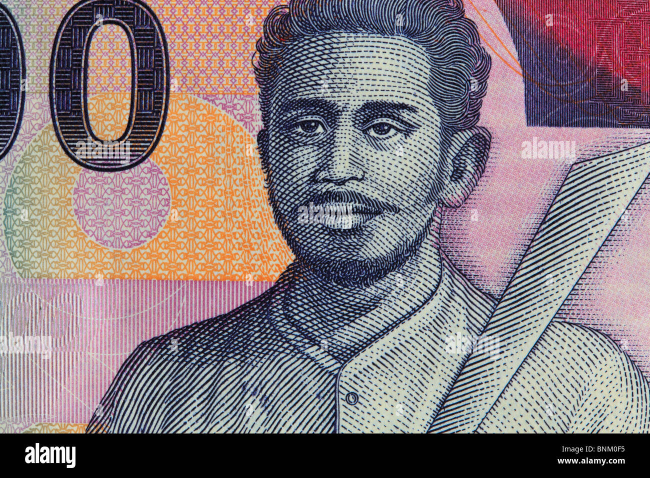 Vintage Indonesian Currency bank note close up Stock Photo - Alamy