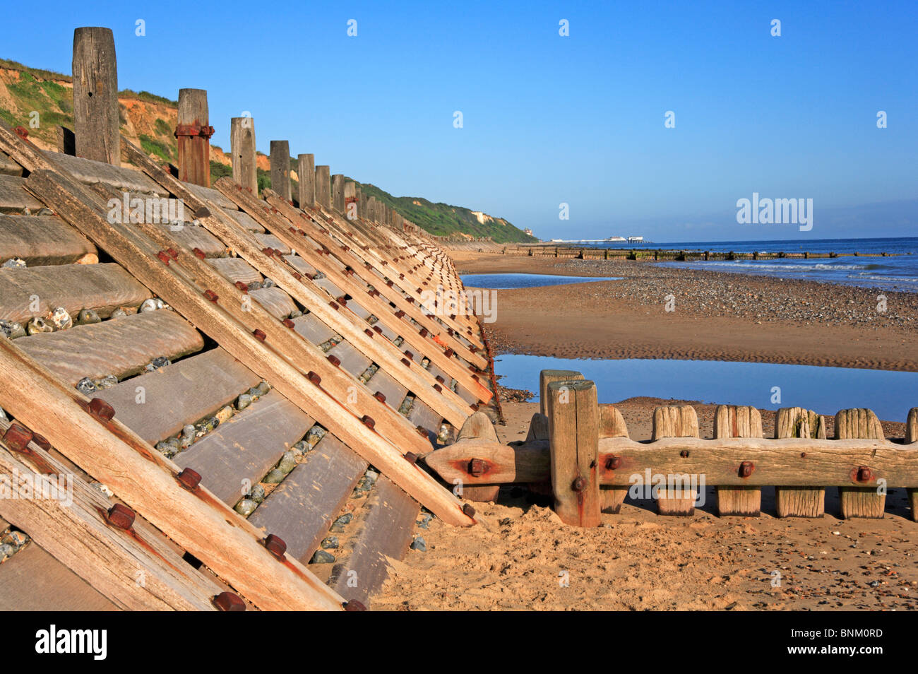 Norfolk cliff erosion sea defenses hi-res stock photography and images ...