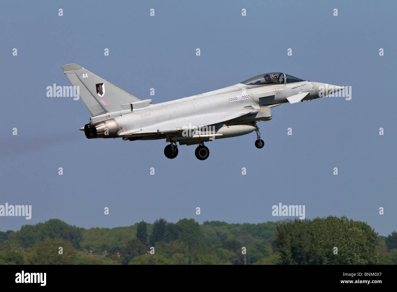 A Bae systems Typhoon fighter on final approach Stock Photo - Alamy