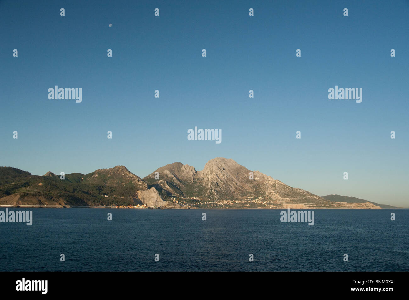 North Africa, Spanish Morocco, Ceuta. Coastal view of Ceuta from the ...