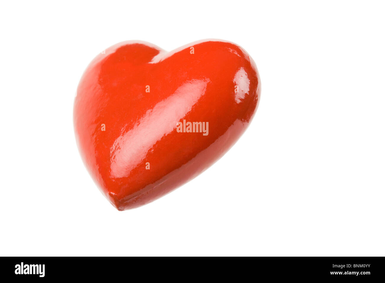 Red Heart Shape with white background Stock Photo - Alamy