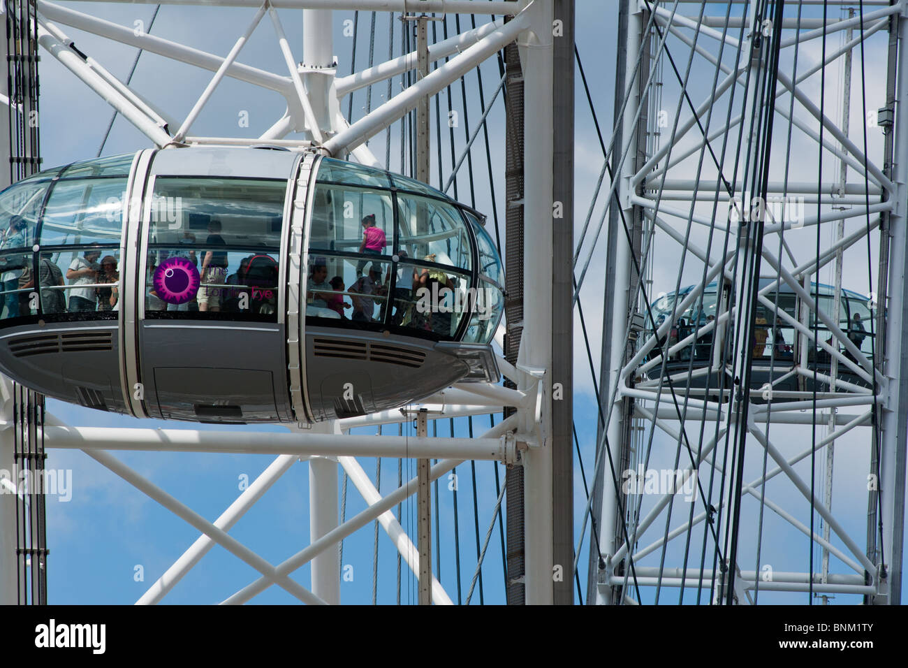 London eye (Millennium wheel) pods. London. UK Stock Photo - Alamy