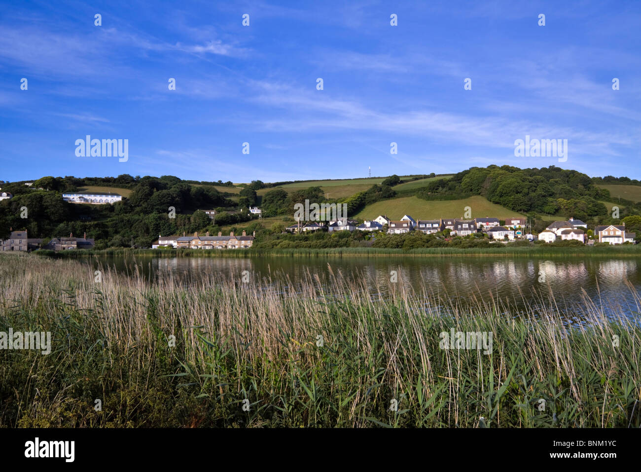 Slapton Ley, a natural freshwater lake and nature reserve and the ...