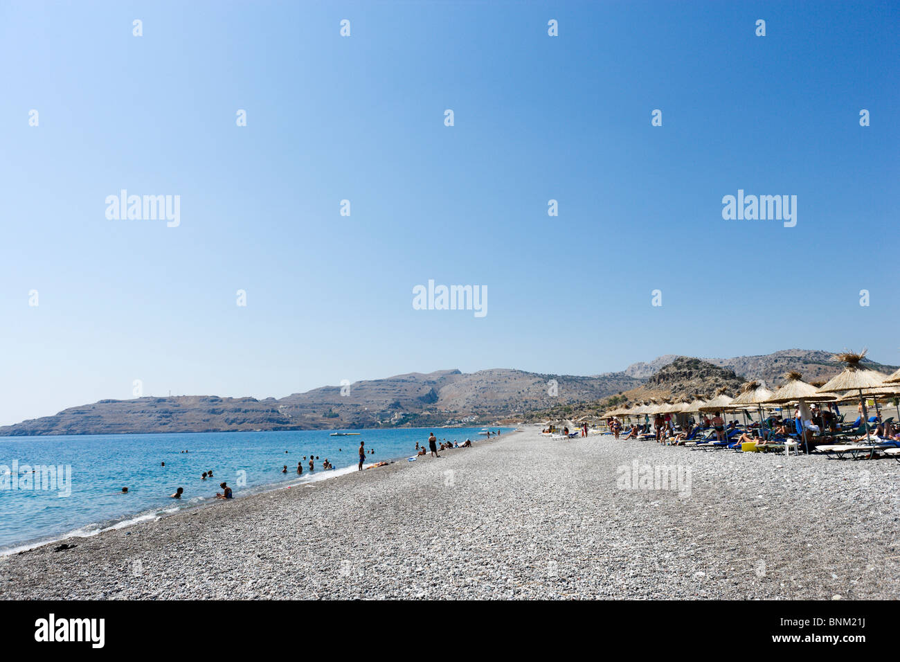 Kalathos beach hi-res stock photography and images - Alamy