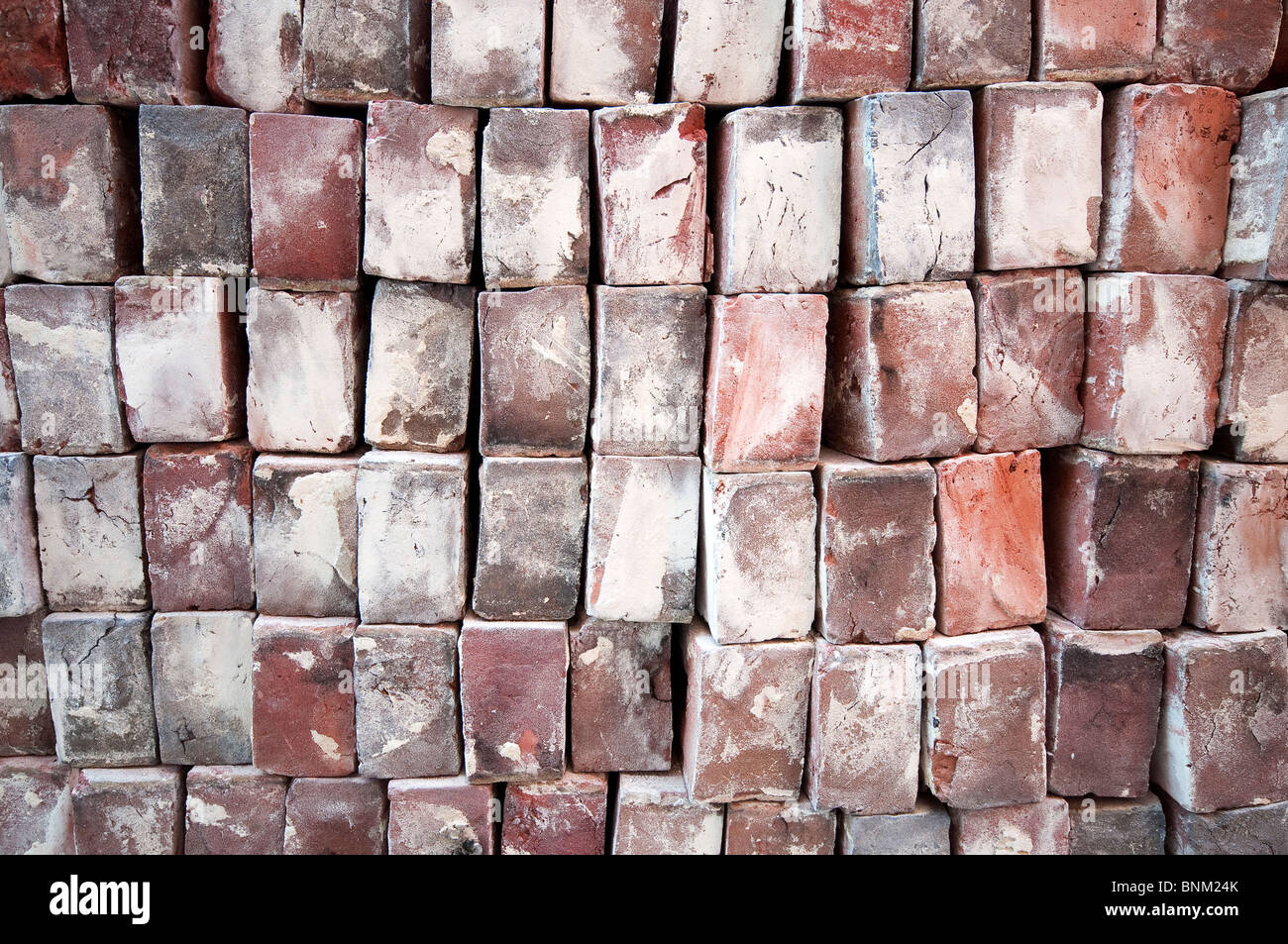 Second hand house bricks Stock Photo - Alamy