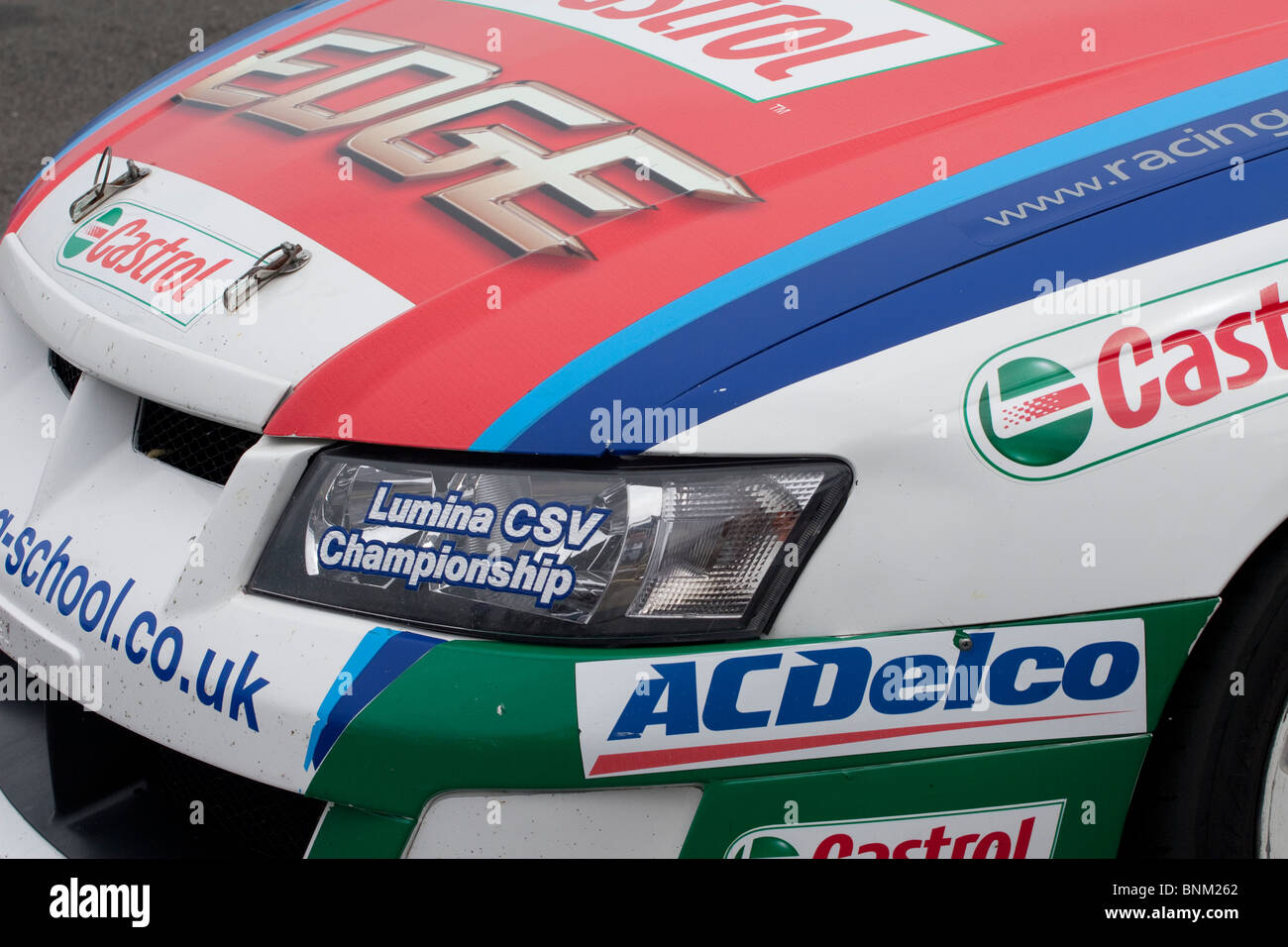 Racing cars at Rockingham speedway motor circuit Stock Photo - Alamy