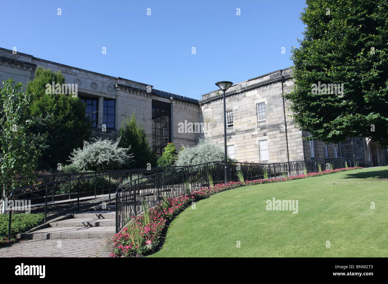 Exterior of AK Bell Library Perth Scotland July 2010 Stock Photo - Alamy